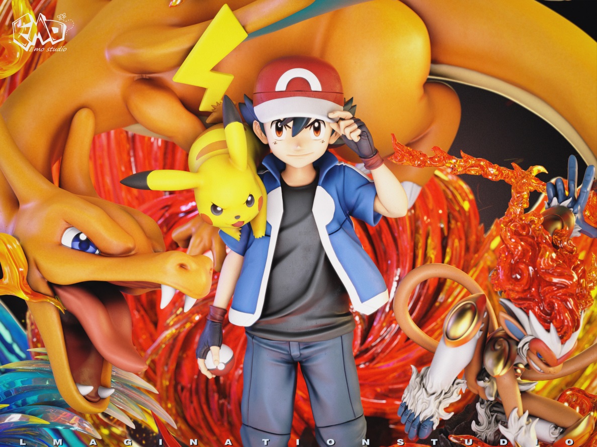 EMO Studio Pokémon Pallet Town Ash Ketchum[pre order] - GKHUBS