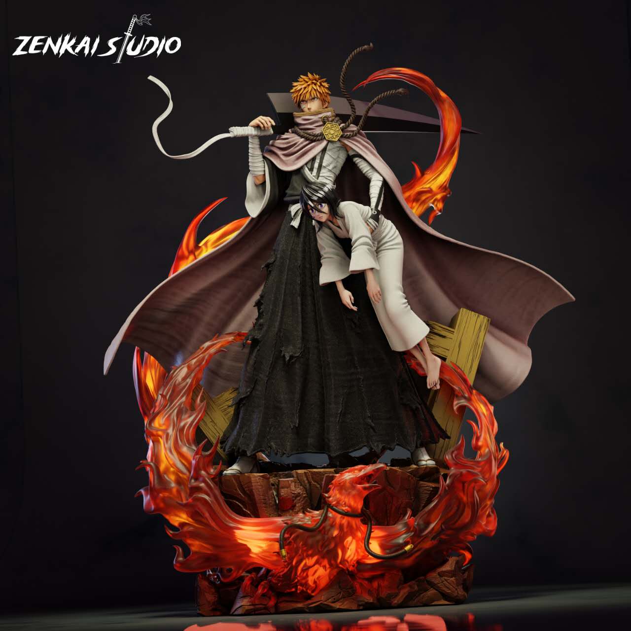 Ichigo & Rukia - Bleach Statue - Zenkai Studio[Per-Order] - GKHUBS