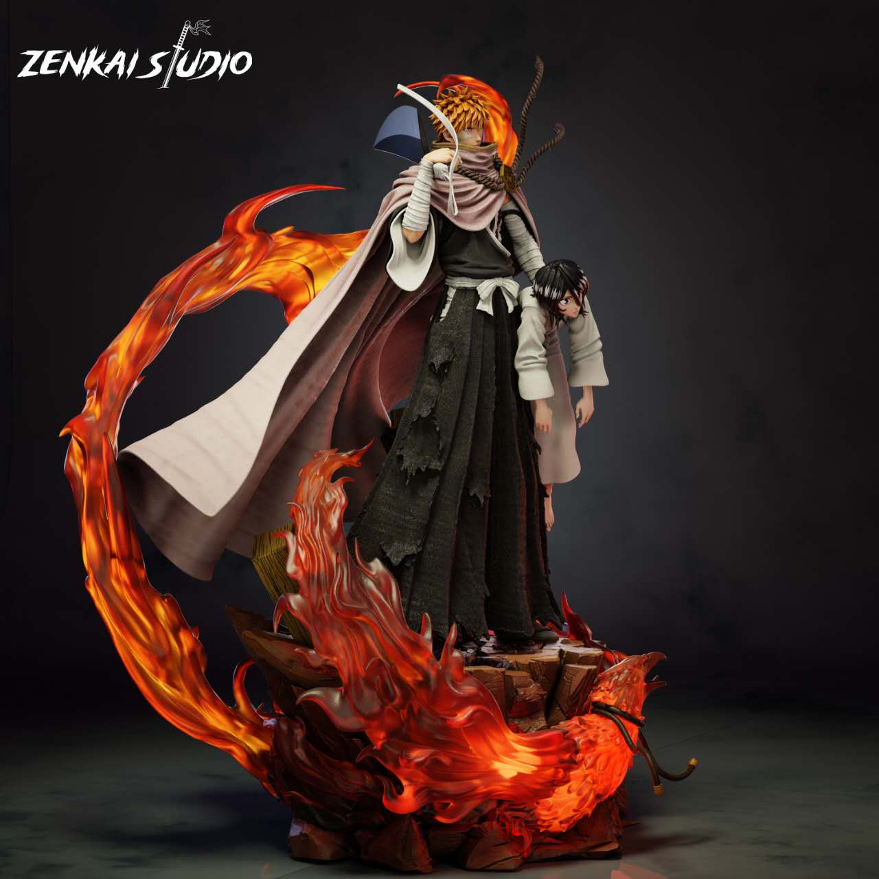 Ichigo & Rukia - Bleach Statue - Zenkai Studio[Per-Order] - GKHUBS